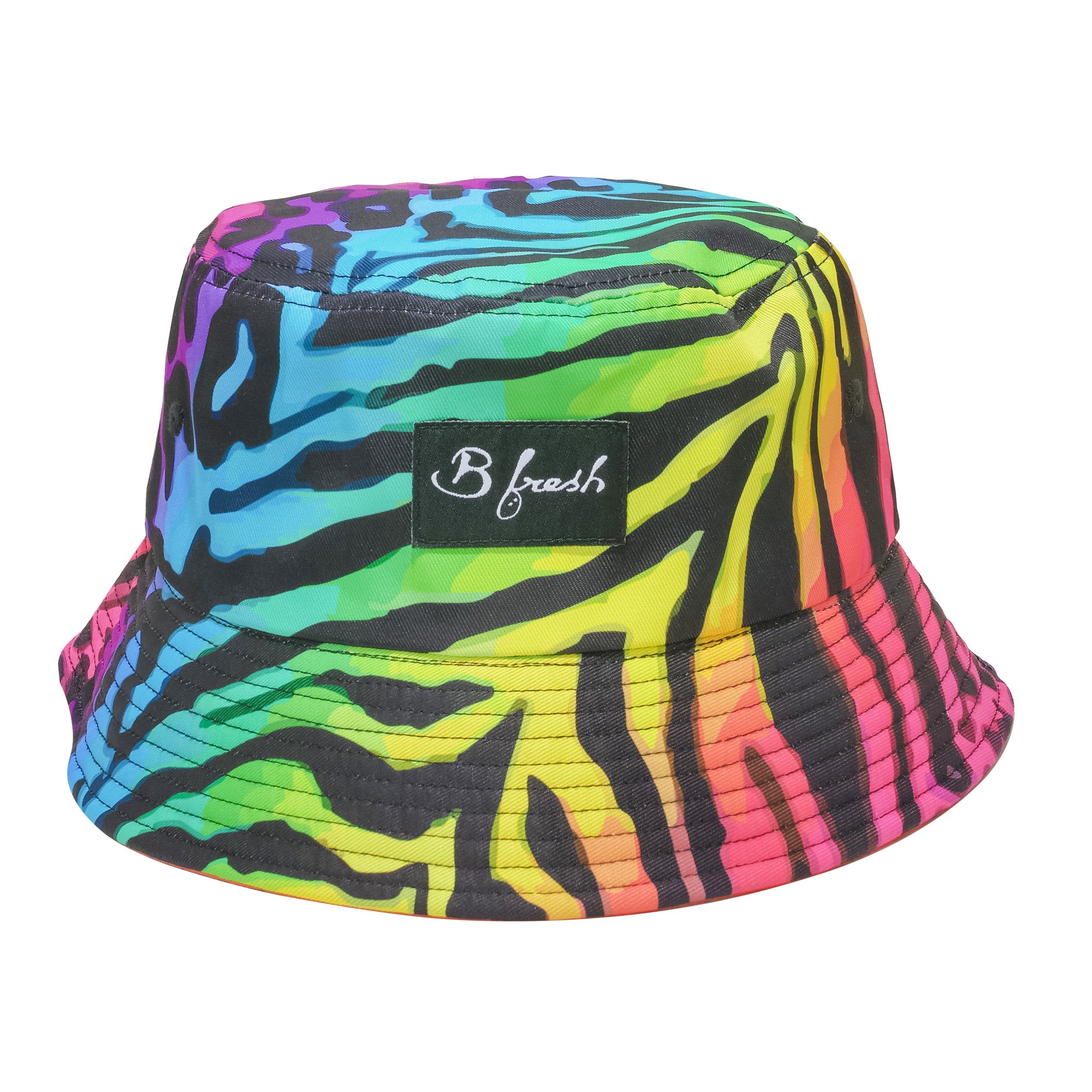 Rainbow Safari - Reversible Bucket Hat – B Fresh Gear