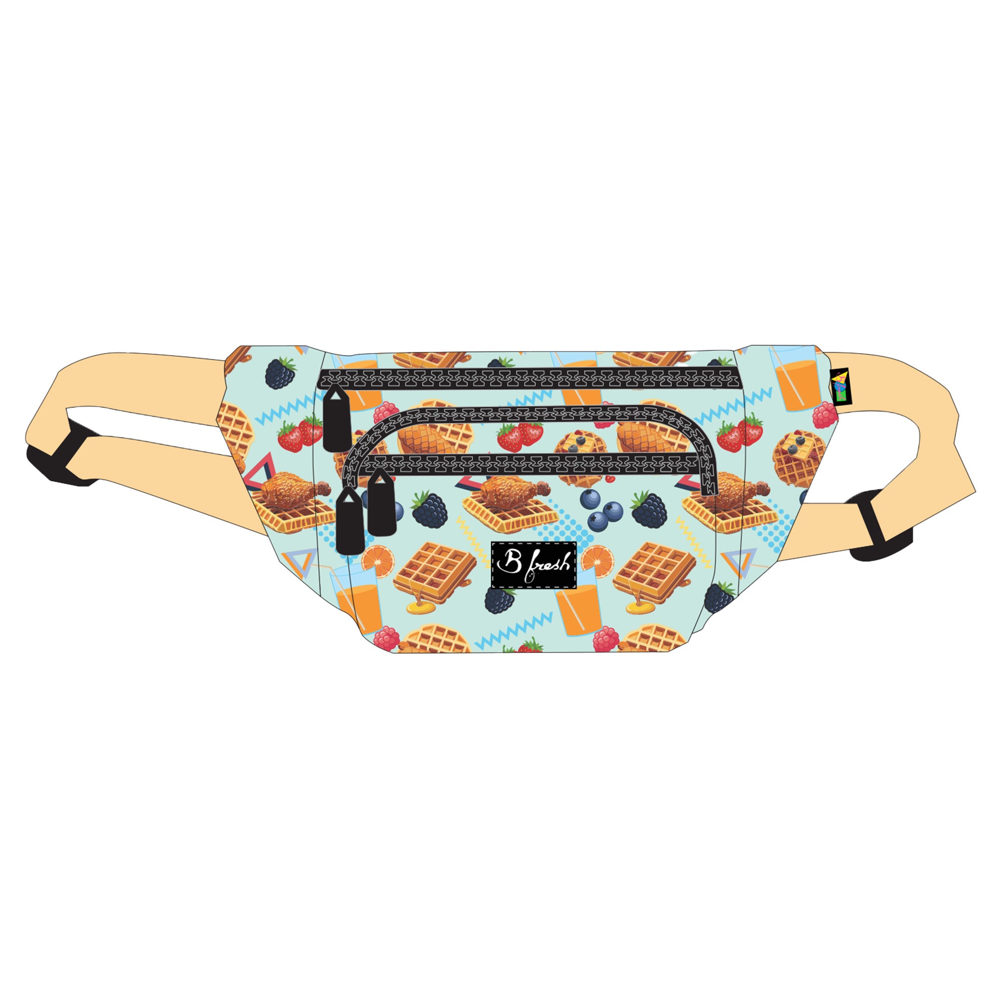 Chicken & Waffles - Fanny Pack – B Fresh Gear