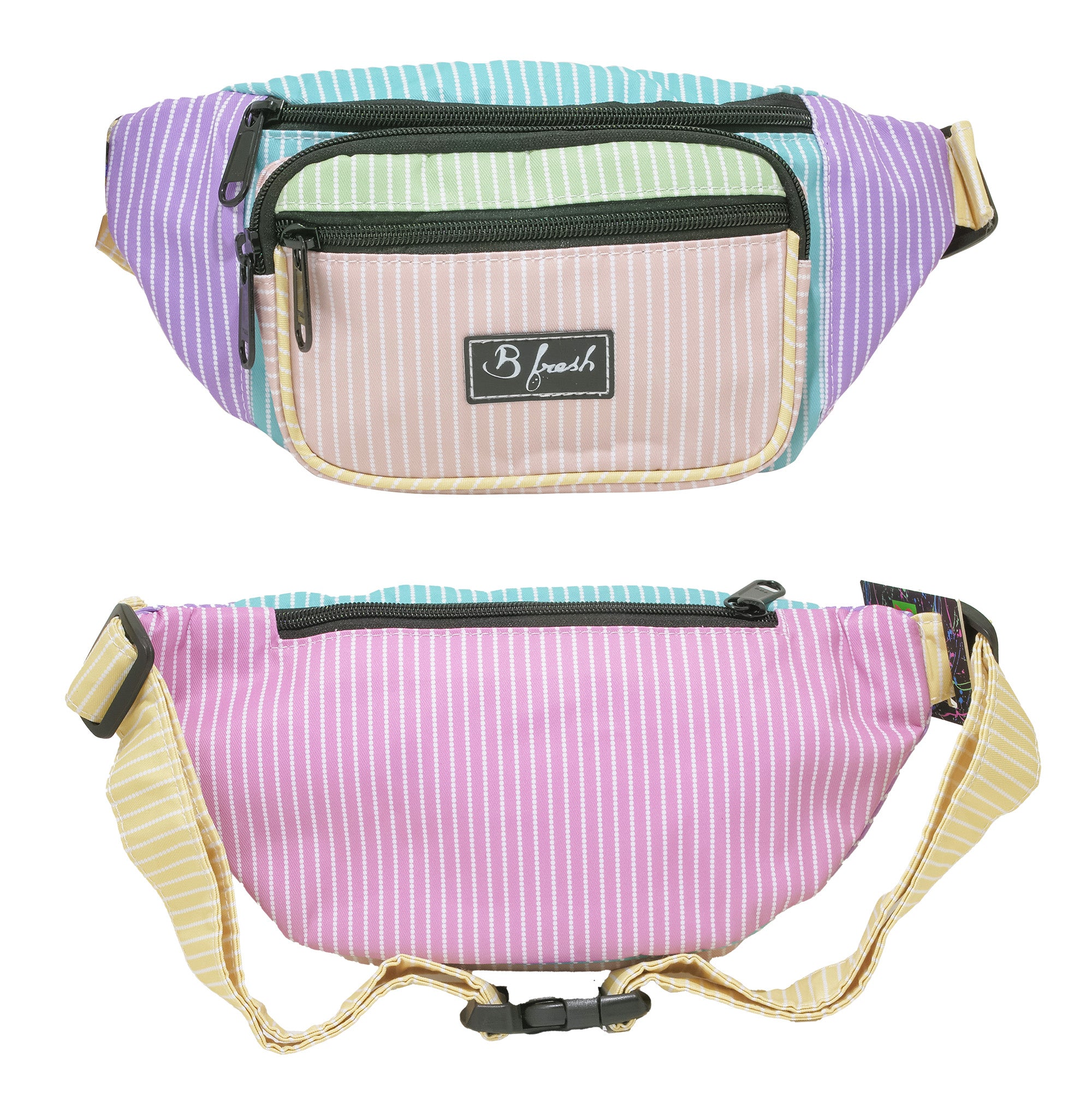 Pastel Pinstripe - Fanny Pack – B Fresh Gear