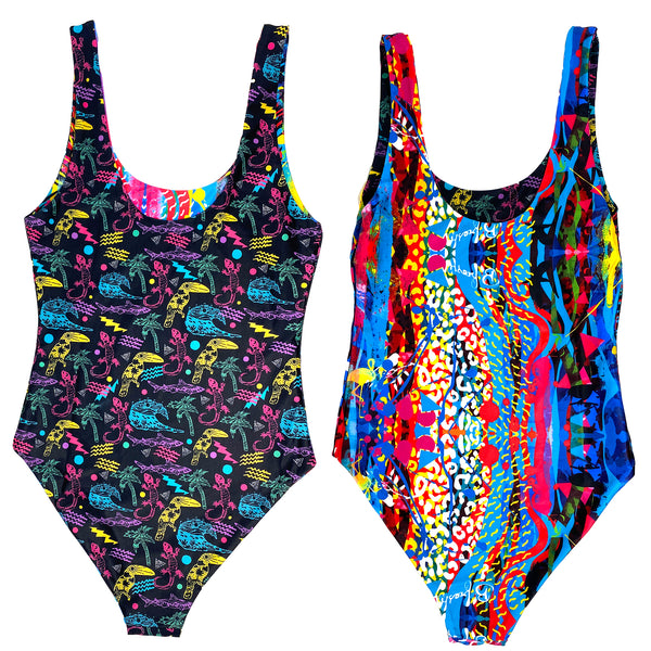 Retro Beach - Reversible Swimwear - B Fresh Gear